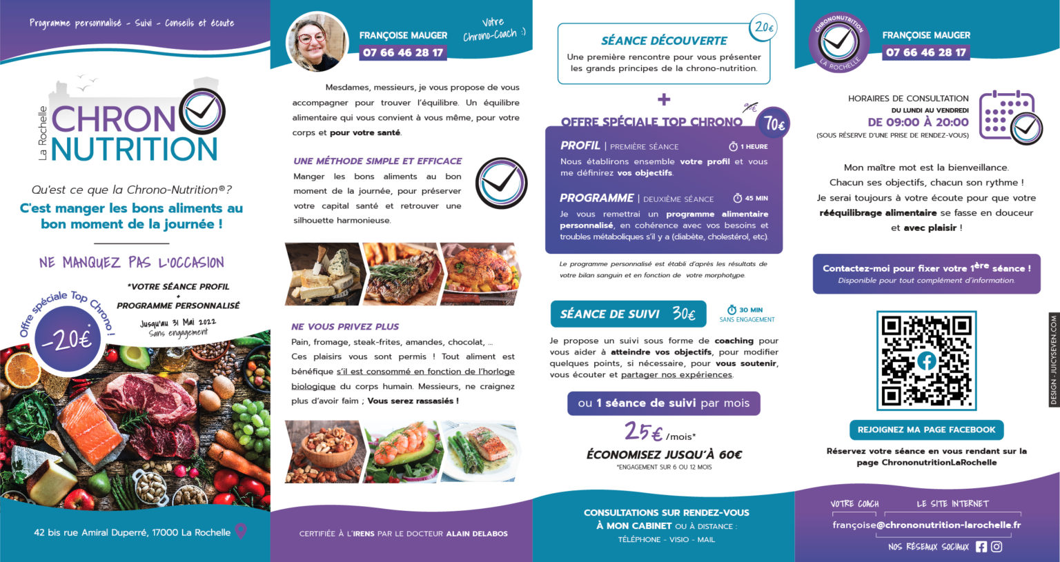 Chrononutrition La Rochelle | Françoise, chrono-coach à votre écoute